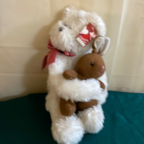 Progressive Plush | Toys | Progressive Plush White Hugging Dog With ...